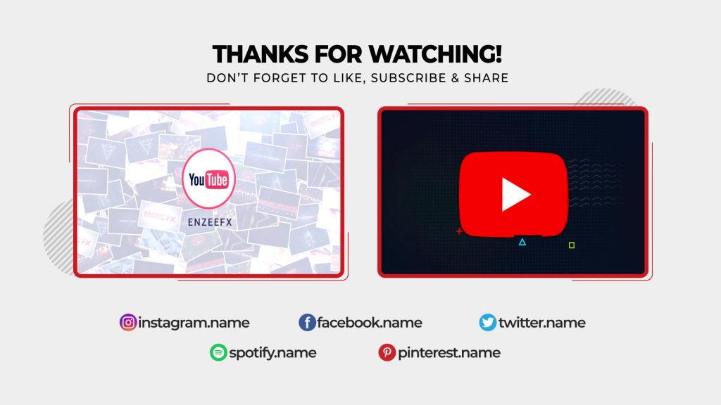 #1 Outro Template for After Effects – EnzeeFX