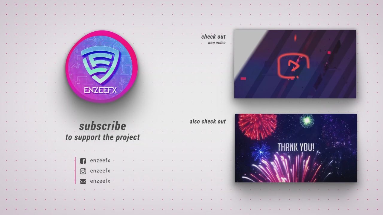 Best 5 Endscreen/Outro Templates for After Effects and Premiere Pro ...