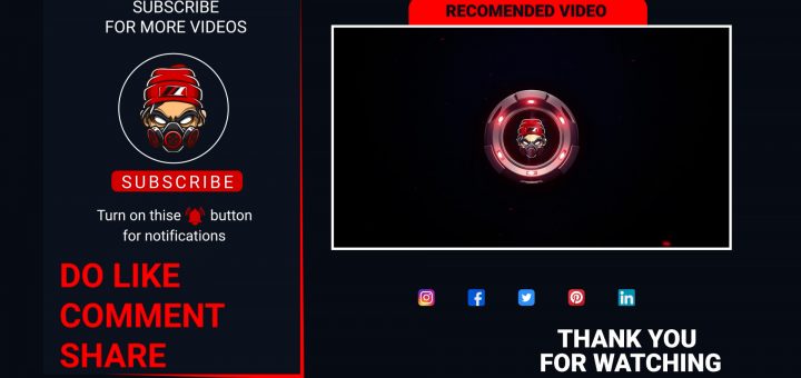 Endscreen/Outro Templates – EnzeeFX