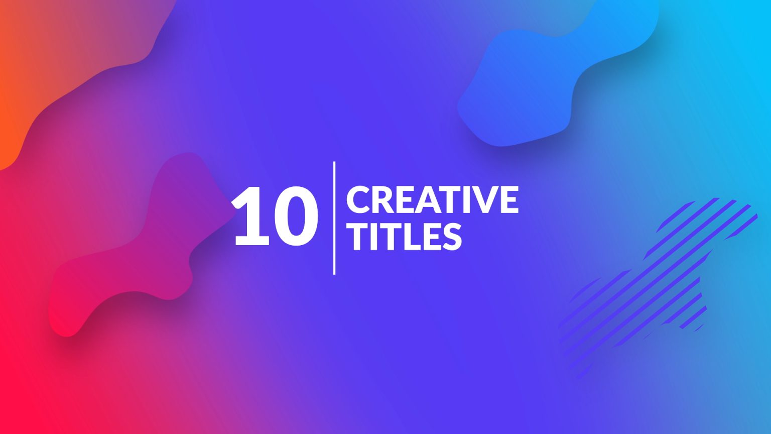10 Creative Titles Template EnzeeFX 10 Creative Titles Template EnzeeFX
