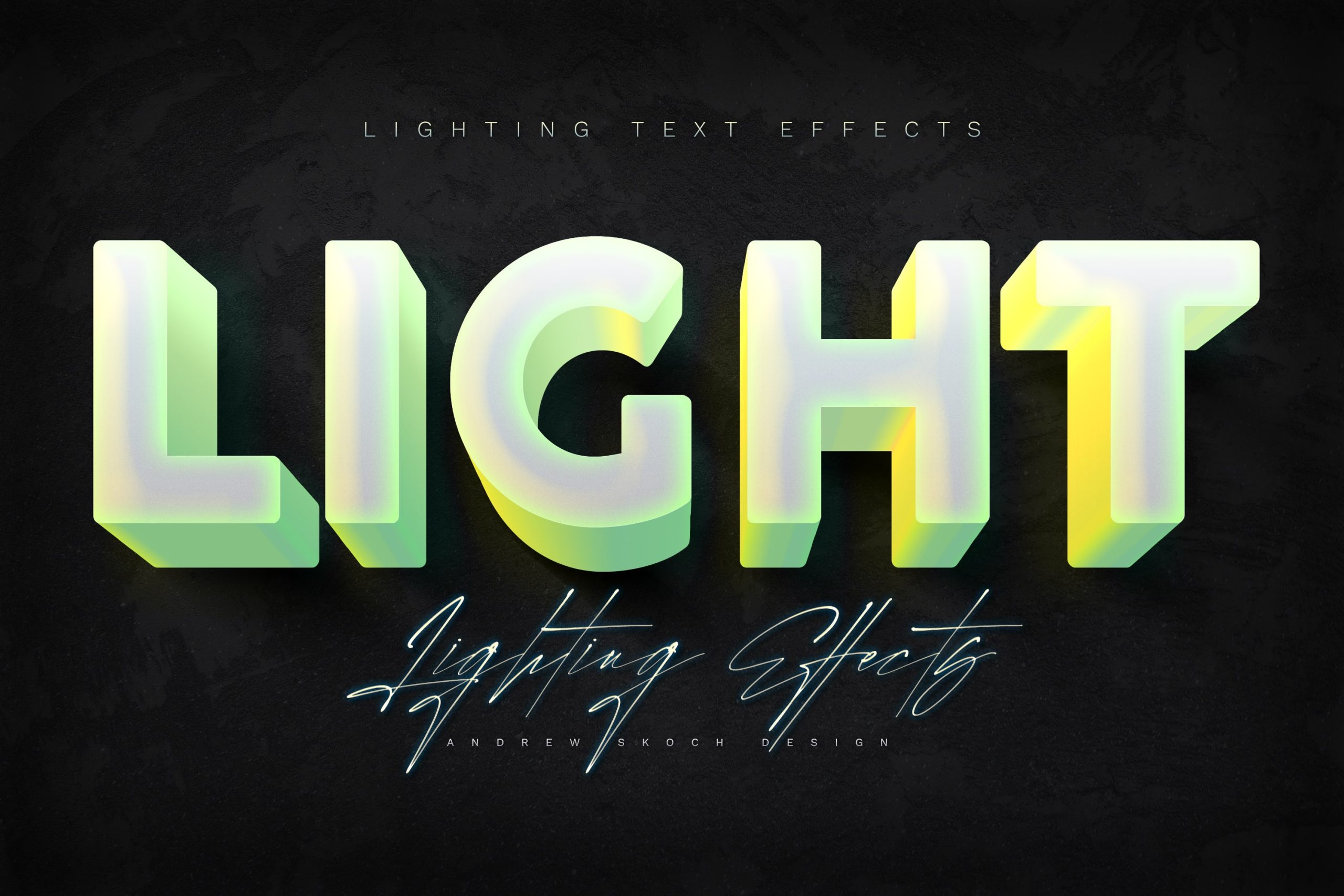 3D Light Text Effect – EnzeeFX