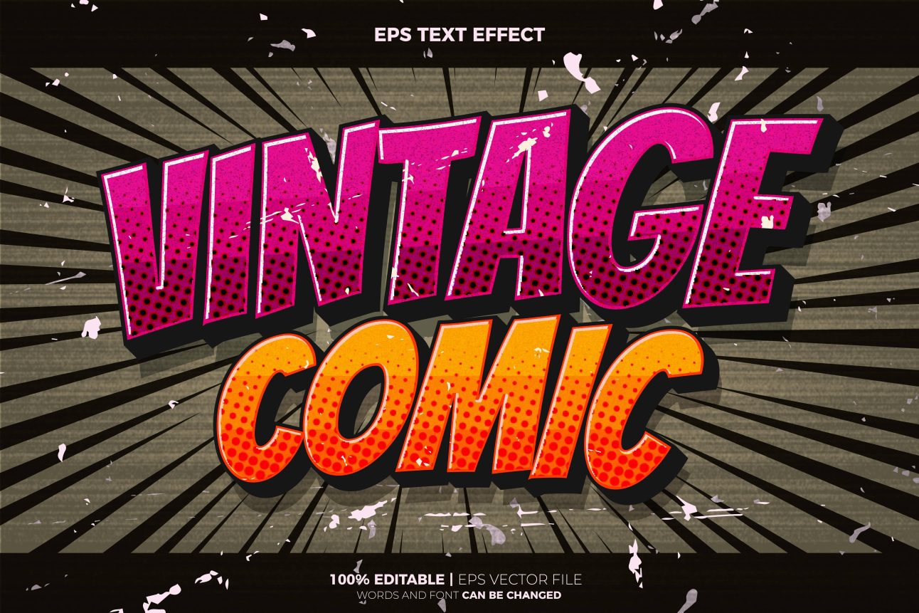 Vintage Cartoon Text Effects – EnzeeFX