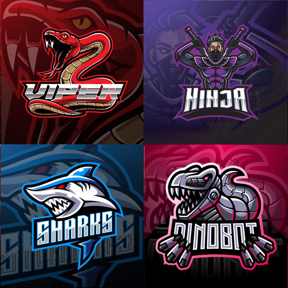 New Gaming Logo Pack Collections 2024 – 1 – EnzeeFX